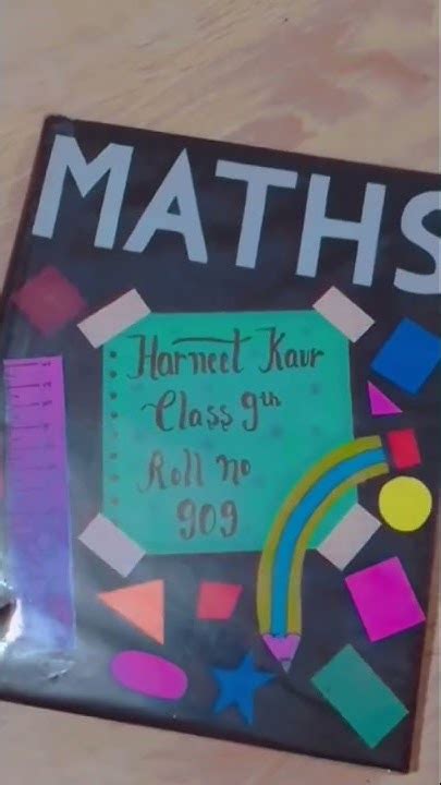 Maths Practical Decoration Idea🥰 Shorts Youtubepartner Viralshorts