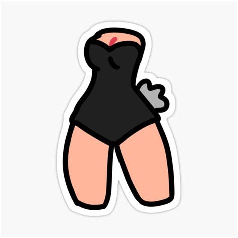 Thicc Thighs Sticker For Sale By Lucxntiium Redbubble