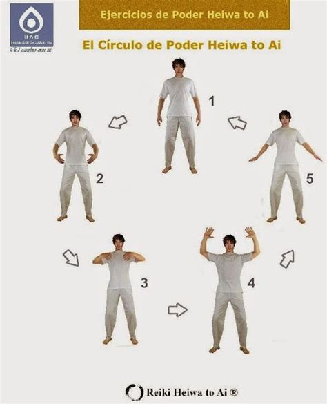 Reiki Heiwa to Ai HAR El Círculo de Poder Ejercicios estáticos