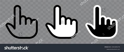 mouse cursor mouse hand cursor computer stock vector royalty free