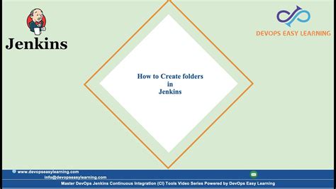 How To Create Folders In Jenkins Jenkins For Beginners Introduction To Jenkins YouTube