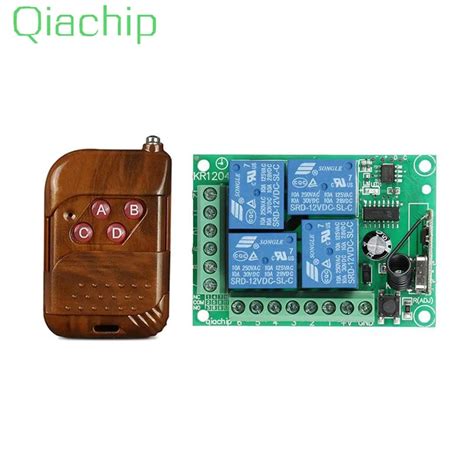 Mhz Universal Wireless Remote Control Switch Dc V Ch Relay