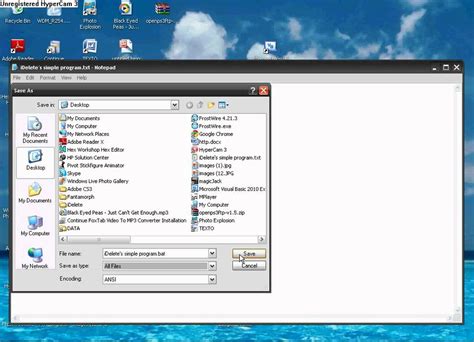 How To Make A Simple Computer Program Using Notepad Youtube