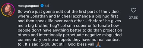 Meagan Good Responds To Michael Ealy Hug Controversy Claims Viral