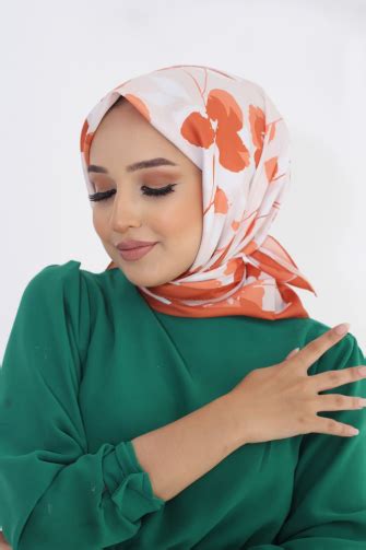 Desenli Eşarplar Ebrulİ EŞarp