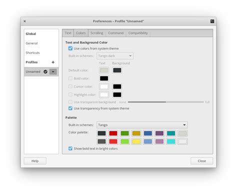 User Provided Color Scheme Issue Elementary Terminal GitHub