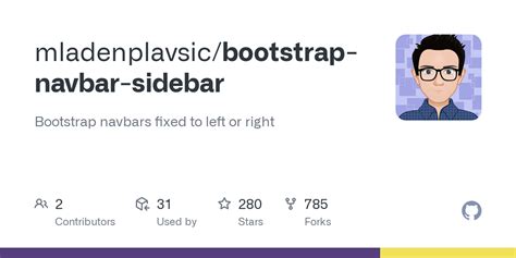 GitHub Mladenplavsic Bootstrap Navbar Sidebar Bootstrap Navbars