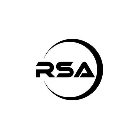 Rsa Letter Logo Design In Illustration Vector Logo Calligraphy