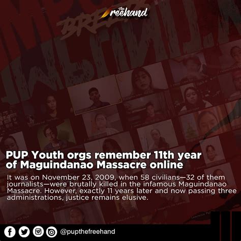 Pup Youth Orgs Remember 11th Year Of Maguindanao Massacre Online
