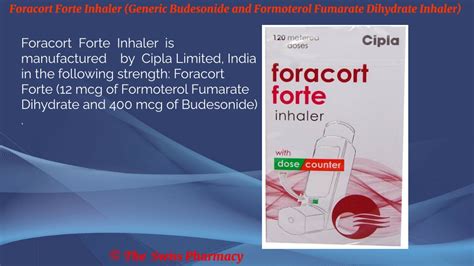 Ppt Foracort Forte Inhaler Generic Budesonide And Formoterol Fumarate Inhaler Powerpoint