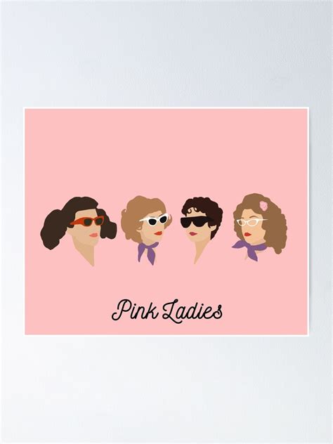 Pink Ladies Poster For Sale By Thefilmartist Redbubble