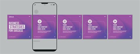 Premium Vector Carousel Template And Social Media Post Layout Design