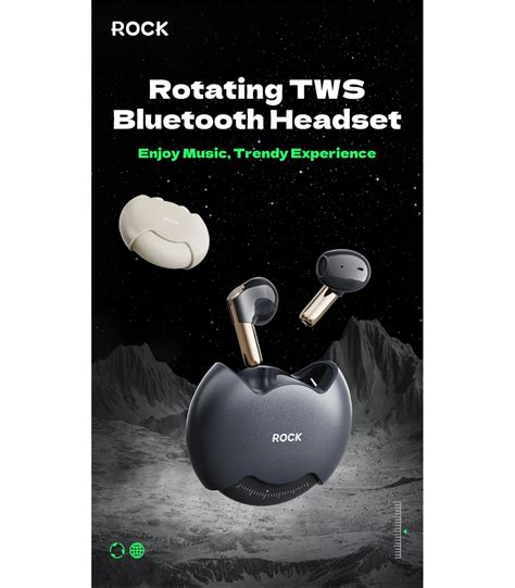 Buy Rock Rotating Tws Earphone Color Black Handphone Inspiration