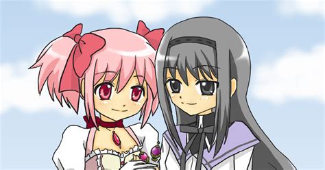 魔法少女まどかマギカ まどかちゃんとほむらちゃん きいのイラスト Pixiv