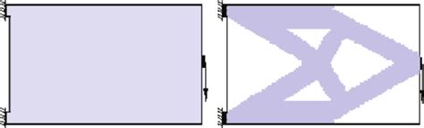 The Optimisation Results Of The Cantilever Beam Bending From The Left