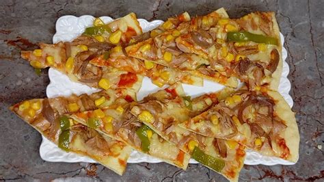 بيتزا بالطون 🍕كتجي لذيذة 😋👌👌بيتزا بيتزاسريعه شهيوات شهيواتمغربية
