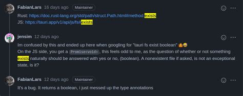 How Do You Use Fsexists · Tauri Apps Tauri · Discussion 5530 · Github