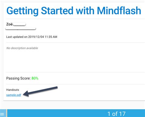 adding handouts to a module trakstar learn