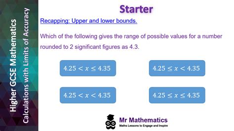 Calculations Using Bounds Mr
