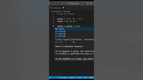 join two tuples python code coding programming learnpython