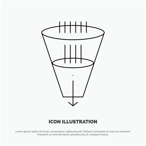 Data Filter Filtering Filtration Funnel Line Icon Vector 13289771 Vector Art At Vecteezy