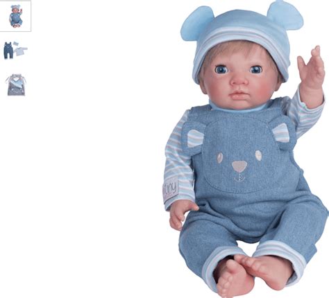Chad Valley Tiny Treasures Blue Dungarees Outfit Tiny Treasures
