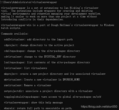 python虚拟环境管理 —— 以 workon 切换虚拟环境 workon python csdn博客