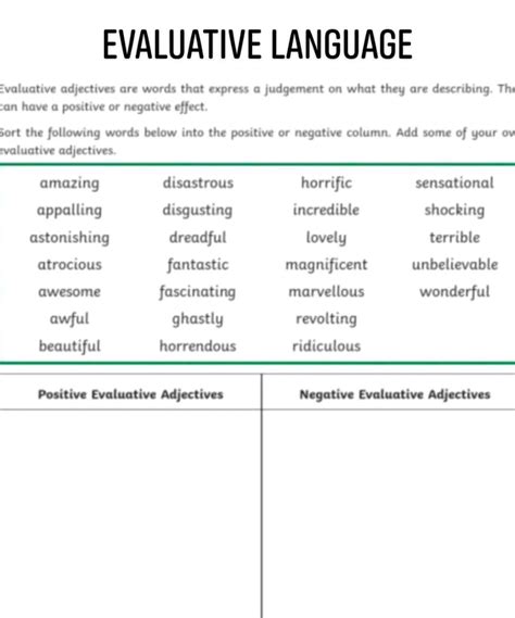 Evaluative Language Evaluative Adjectives Are Studyx