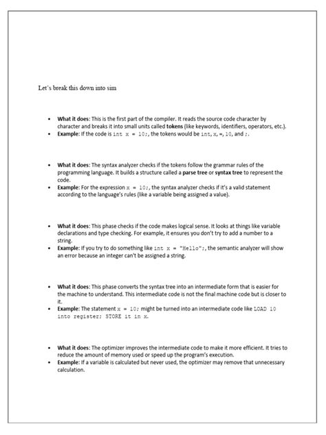 The Structure Of A Compiler Pdf Software Development Computer Science