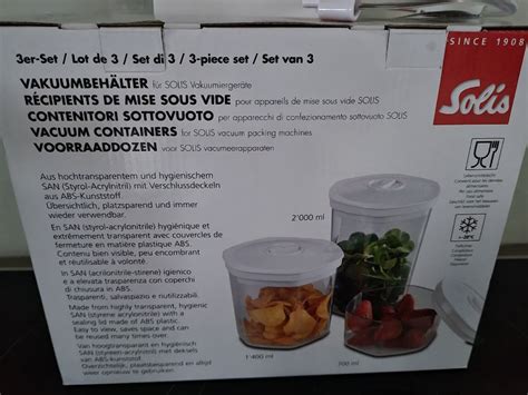 Solis Vakuumier Behälter 3er Set Kaufen auf Ricardo