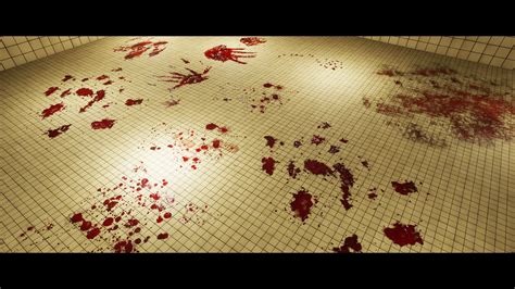 Texture Blood Decals Pack Unreal Engine VR AR Low Poly CGTrader