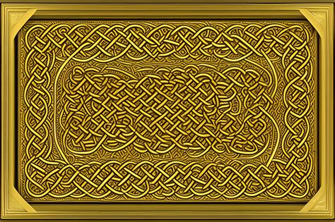 Celtic Rectangular Frame · Creative Fabrica