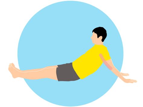床で行う上腕二頭筋のストレッチ