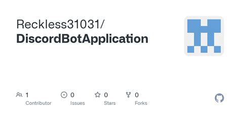 Github Reckless Discordbotapplication