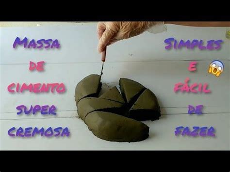 Como Fazer Massa De Cimento Para Modelar Massa De Cimento Cremosa YouTube Crafts Concrete