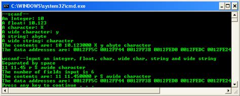 The C Practices And Exercises Tutorials On How To Use Scanf And Scanf