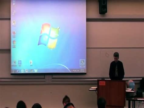 Math Professor Pulls An Awesome Video Projector Prank On His Class For