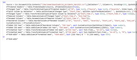 ISO Weeks In Power Query