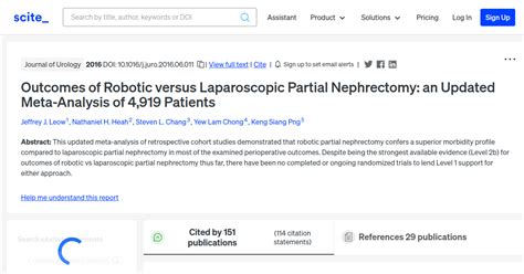 Outcomes Of Robotic Versus Laparoscopic Partial Nephrectomy An Updated Meta Analysis Of 4 919