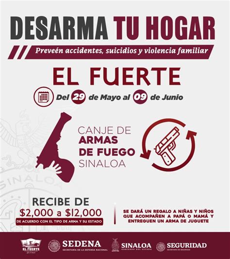 ¡desde 2 Mil Hasta 12 Mil Pesos Entregarán En Campaña “desarma Tu