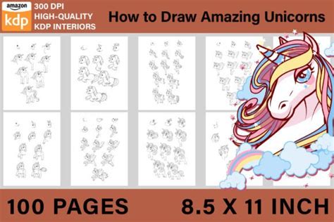 How To Draw Amazing Unicorns Graphic By BreakingDots Creative Fabrica