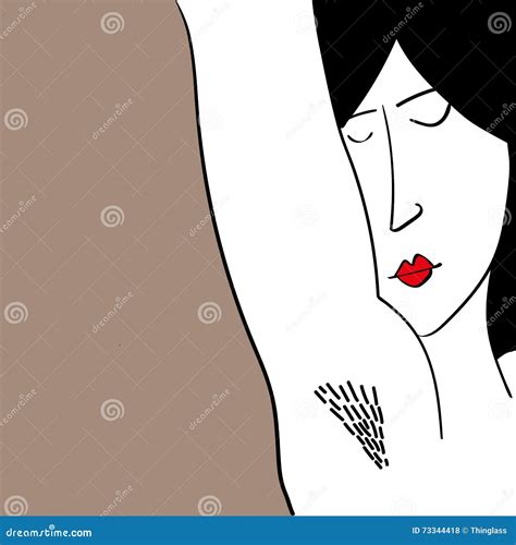 Hairy Woman Stock Vector Illustration Of Hairy Woman 73344418