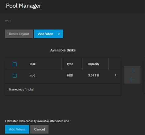 drive missing from vdev truenas community
