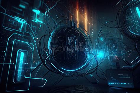 Technology Background Blue Glow Light Abstract Digital Graphic Design Wallpaper Cpu Or Gpu