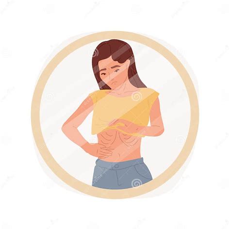 Anorexia Isolated Cartoon Vector Illustration Stock Vector