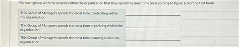 solved pair each group with the activity within the