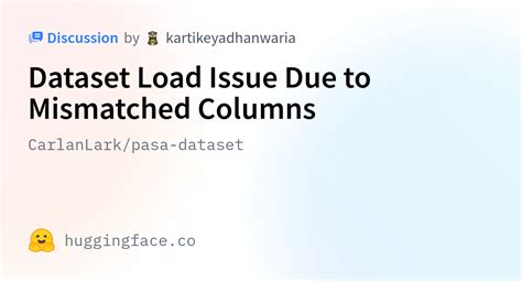 Carlanlarkpasa Dataset · Dataset Load Issue Due To Mismatched Columns