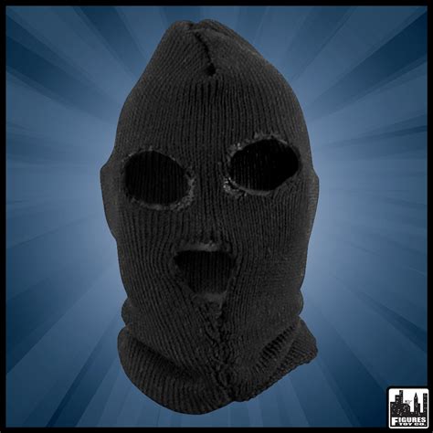 Deluxe Black Figure Mask For Wwe And Aew Action Figures Figures Toy Company