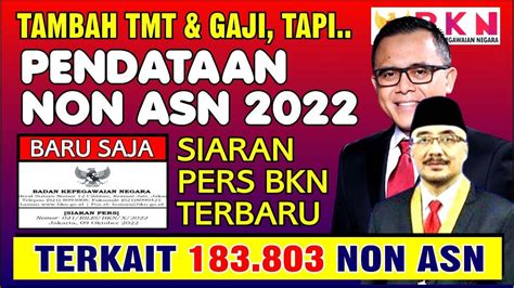 🔴 Pengumuman Penting Bkn Jelang Finalisasi Non Asn 2022 Youtube