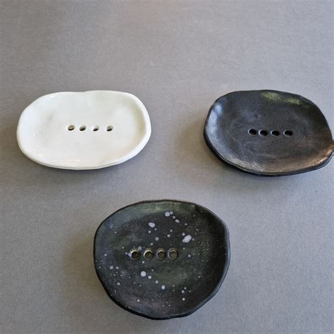 Handmade Ceramic Soap Dish Soap Dish With Drainage Holes Soap Dish